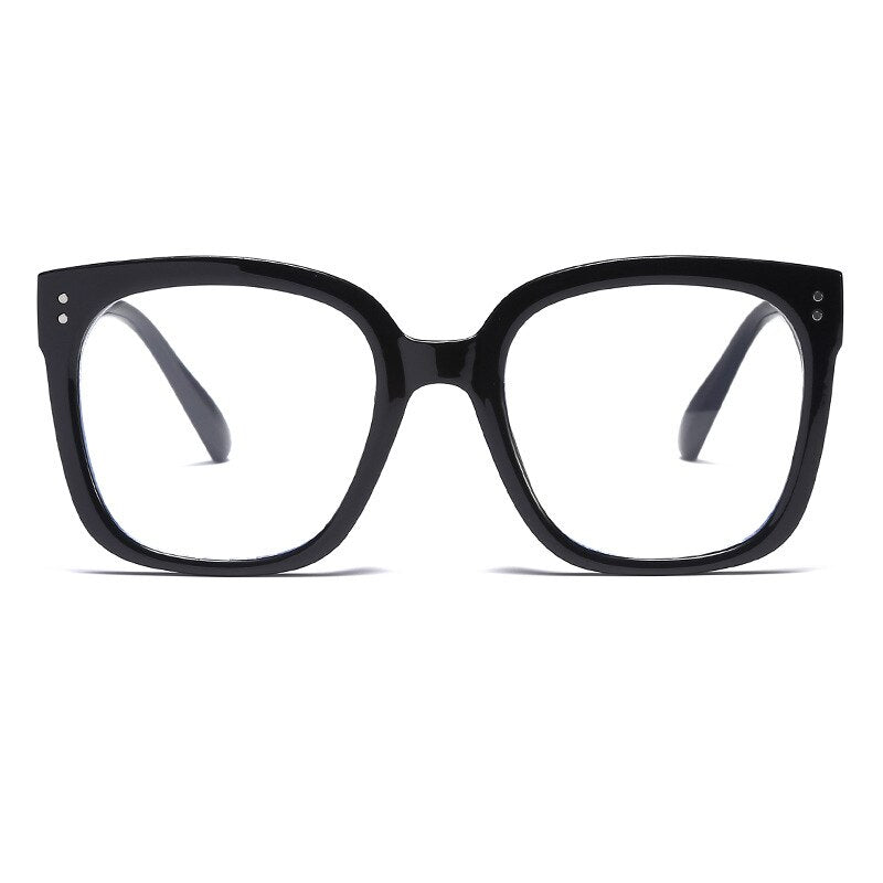 Oversized Square Eyeglasses Frames for Women Men Anti Blue Light Glass ...