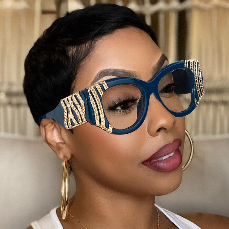 Cat Eye Optical Glasses Frame Women Myopia Eyeglasses Frame Female Ant ...